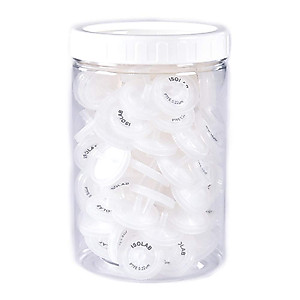 ISOLAB USA - Syringe Filters PTFE Membrane 25mm Diameter 0.22 um Pore Size Non Sterile Pack of 100. Water, Chemicals and Beverage Filtration.
