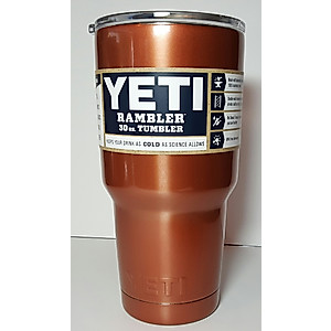 Yeti Rambler 30 Oz, Stainless Steel, Powder-coated, Custom Colors (Copper)