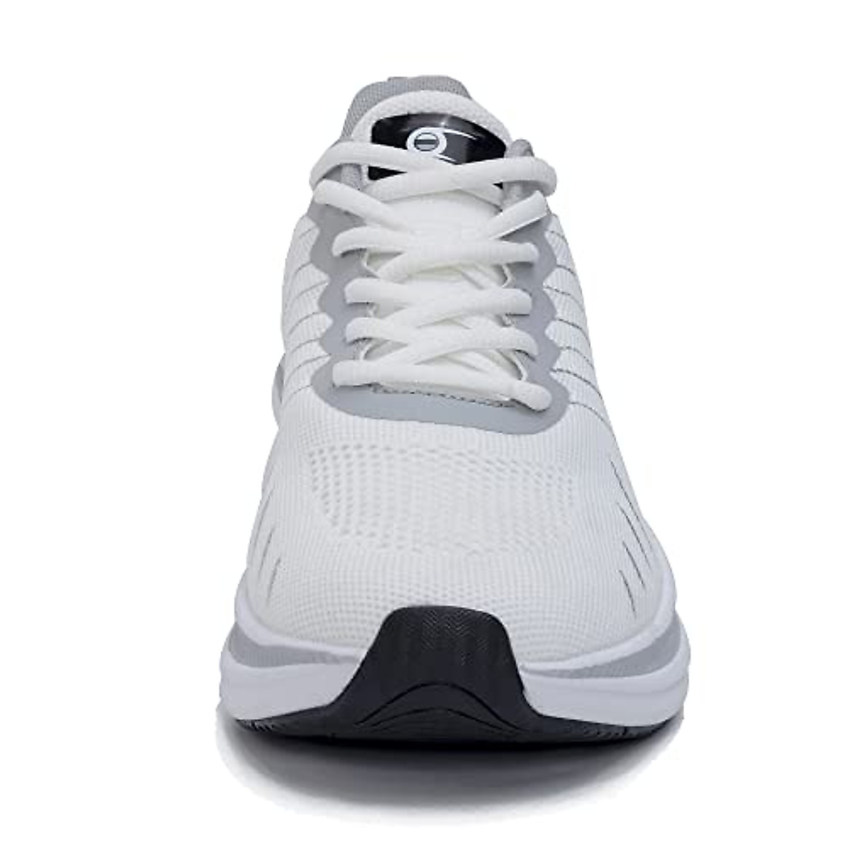 MEHOTO Men's Air Athletic Running Shoes Breathable Workout Sports Gym Jogging Tennis Sneakers WhiteGrey, Size7