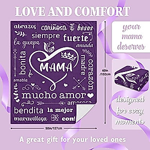 Gevuto Regalos para Mama Blankets, Mom Gifts for Mothers Day, Hispanic Gifts for Mom from Daughter, Birthday Gifts for Mom Throw 50"X60", Regalos De Navidad para Mujer, Moms Birthday Gift Ideas