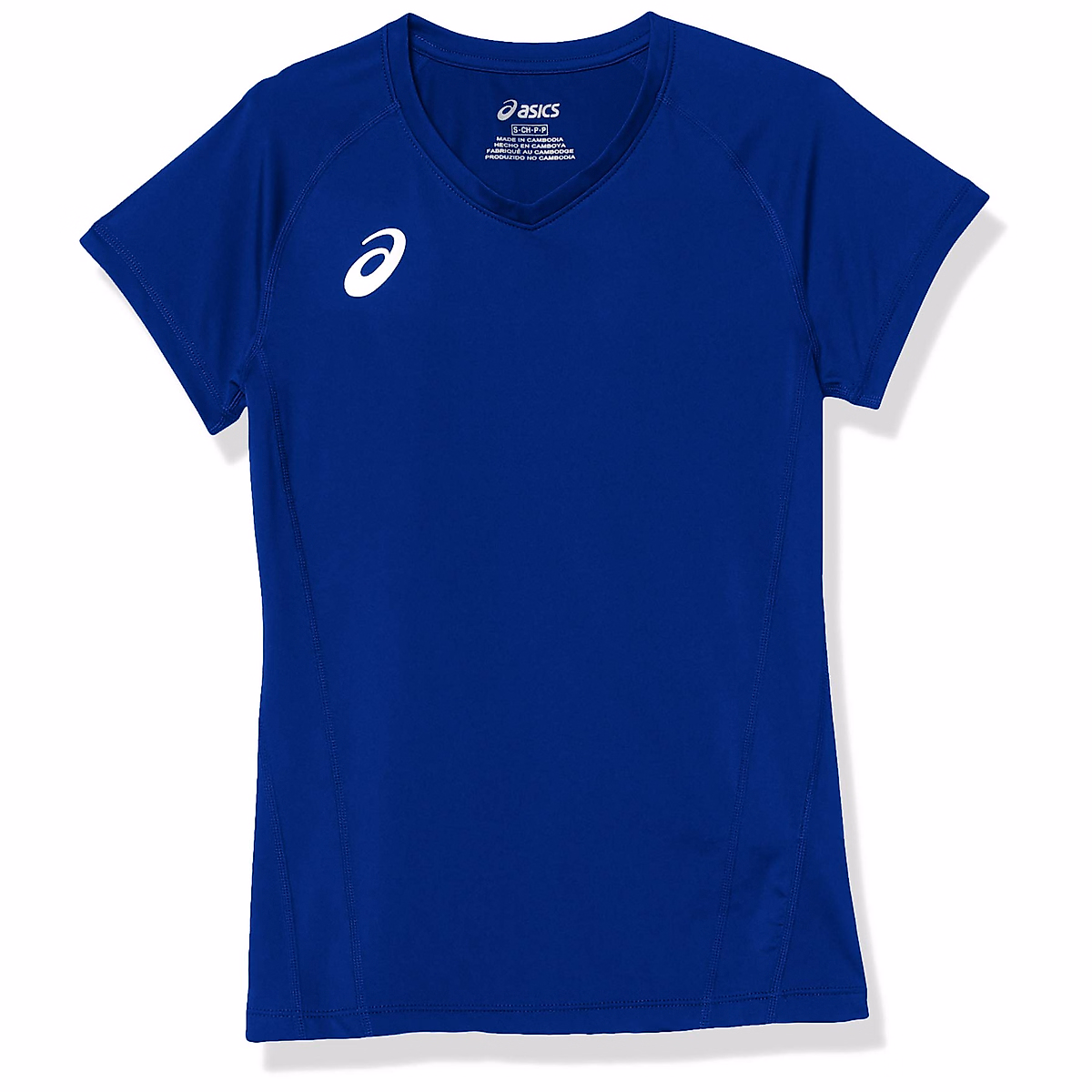 ASICS Spin Serve Volleyball Jersey Short Sleeve, Team Royal, Medium