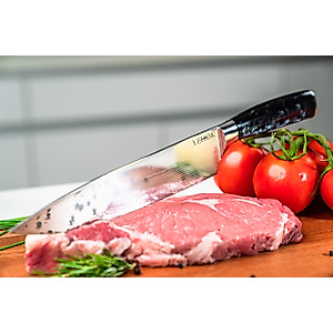 YEHOK Chef Knife | 8 Inch Professional Kitchen Knife | German High Carbon Stainless Steel | Ultra Sharp Blade and Ergonomic Handle for Chopping, Slicing | Chef's knives with Gift Box