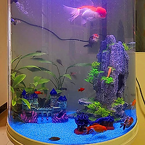 BCSIUHD Aquarium Ornament - Resin Castle Decorations, Fish Tank Supplies Accessories, Eco-Friendly Fish Tank Castle Aquarium Ornament,Mythical Magic Castles