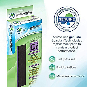 Germ Guardian FLT5250PT True HEPA Genuine Air Purifier Replacement Filter with Guardian Technologies GermGuardian Air Purifier GENUINE Carbon Filter 4-Pack