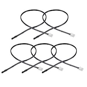 uxcell 5 Pcs 50K NTC Thermistor Probe 15.7 Inch Epoxy Sensitive Temperature Temp Sensor for Air Conditioner
