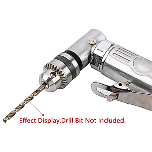 1/4'' 90 Degree Air Drill Pneumatic Drill Right Angle Drill Pneumatic Pistol Drill Pneumatic Drill Tool Power Screwdriver Drill