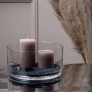 Krosno Glass Salad Bowl | 9.4" | Glamour Collection | Perfect for Home, Restaurants and Parties | Fridge Safe