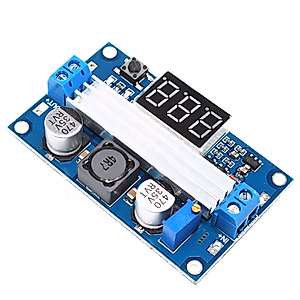 Onyehn DC-DC Boost Voltage Converter Module,100W High Power Adjustable Output 3.5-35V Power Regulator Board LTC1871 with LED Voltage Meter(2 Pack)