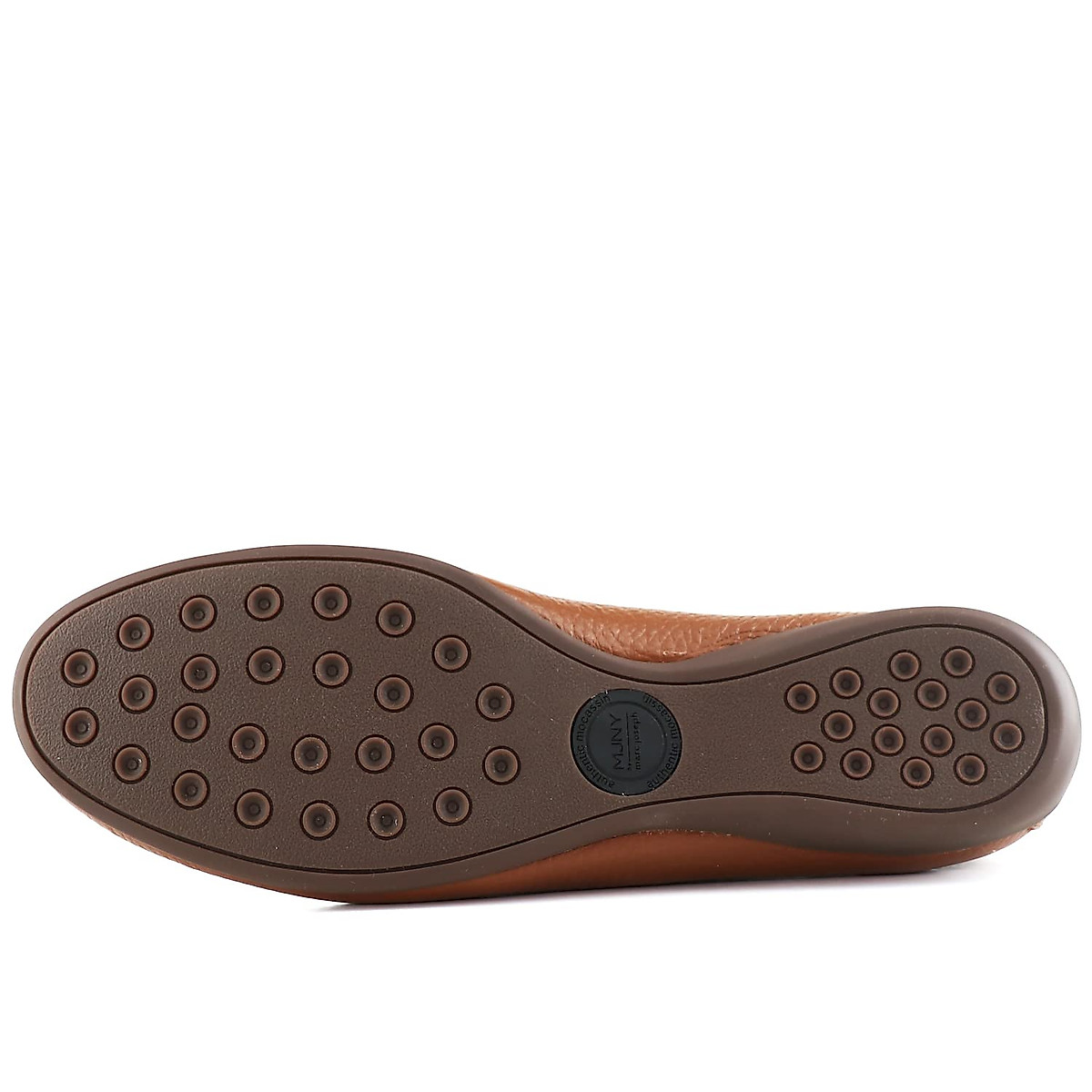 Marc Joseph New York Womens Casual Comfortable Genuine Leather Lightweight Driving Moccasins Classic Fashion Twisted Penny Slip On Ladies Driving Loafer Flat Shoes Cognac Tumbled 9