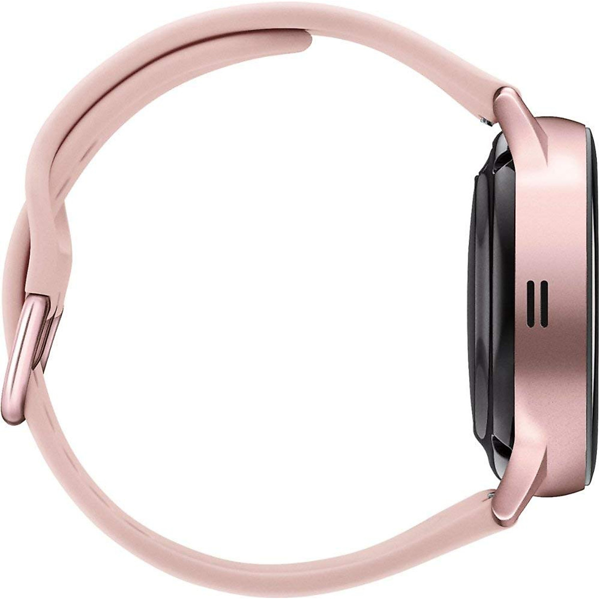SAMSUNG Galaxy Watch Active2 (Silicon Strap + Aluminum Bezel) Bluetooth - International (Pink Gold, R830-40mm)