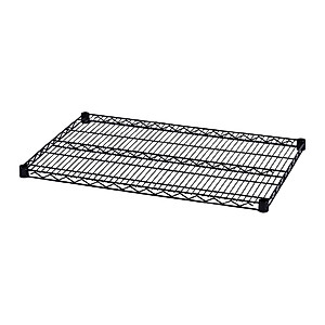 Alera SW583624BL Industrial Extra Wire Shelves, 36w x 24d, Black (Case of 2)