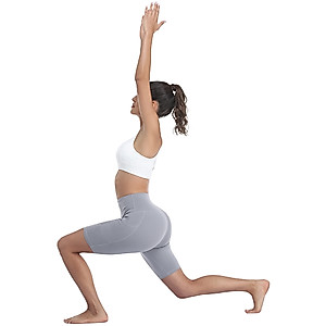 Zonoss 4 Pack Biker Shorts with Pockets for Women High Waist,Womens Athletic Workout Shorts for Summer,2Black,Dark Gray,Light Gray,XL