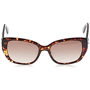 Kate Spade New York Women's Kenzie/G/S Rectangle Sunglasses, Dark Havana/Brown Gradient, One Size