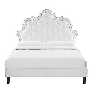 Modway Sasha Platform, Full, White