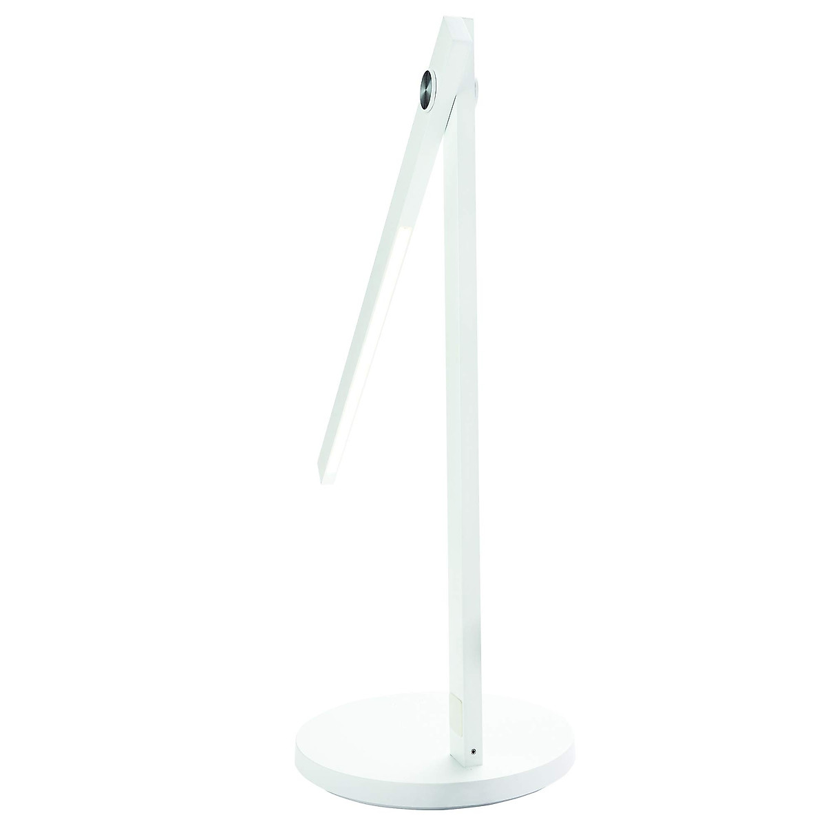 Newhouse Lighting NHDK-AD-WH Adonis Minimalist Modern LED Desk Lamp with Fast Wireless Charger for iPhone, Samsung & Qi-Enabled Phones, 3 Brightness Levels & 3 Color Modes, White