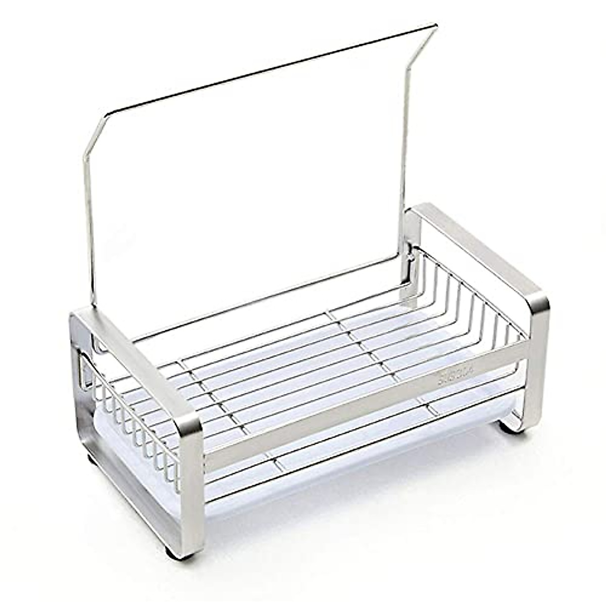 Sponge Holder - Kitchen Sink Organizer - Sink Caddy - Sink Tray - SUS304 Stainless Steel Soap Holder,9.45 x5.15 x8.1 inches,Large Size