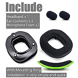 A50 GEN 3 Mod Kit Velour Ear Pads Replacement for Astro A50 GEN 3 Headset - Notice: EARPADS Need to BE Removed When Using The Headphone Base (Not Compatible with A50 Gen 4)