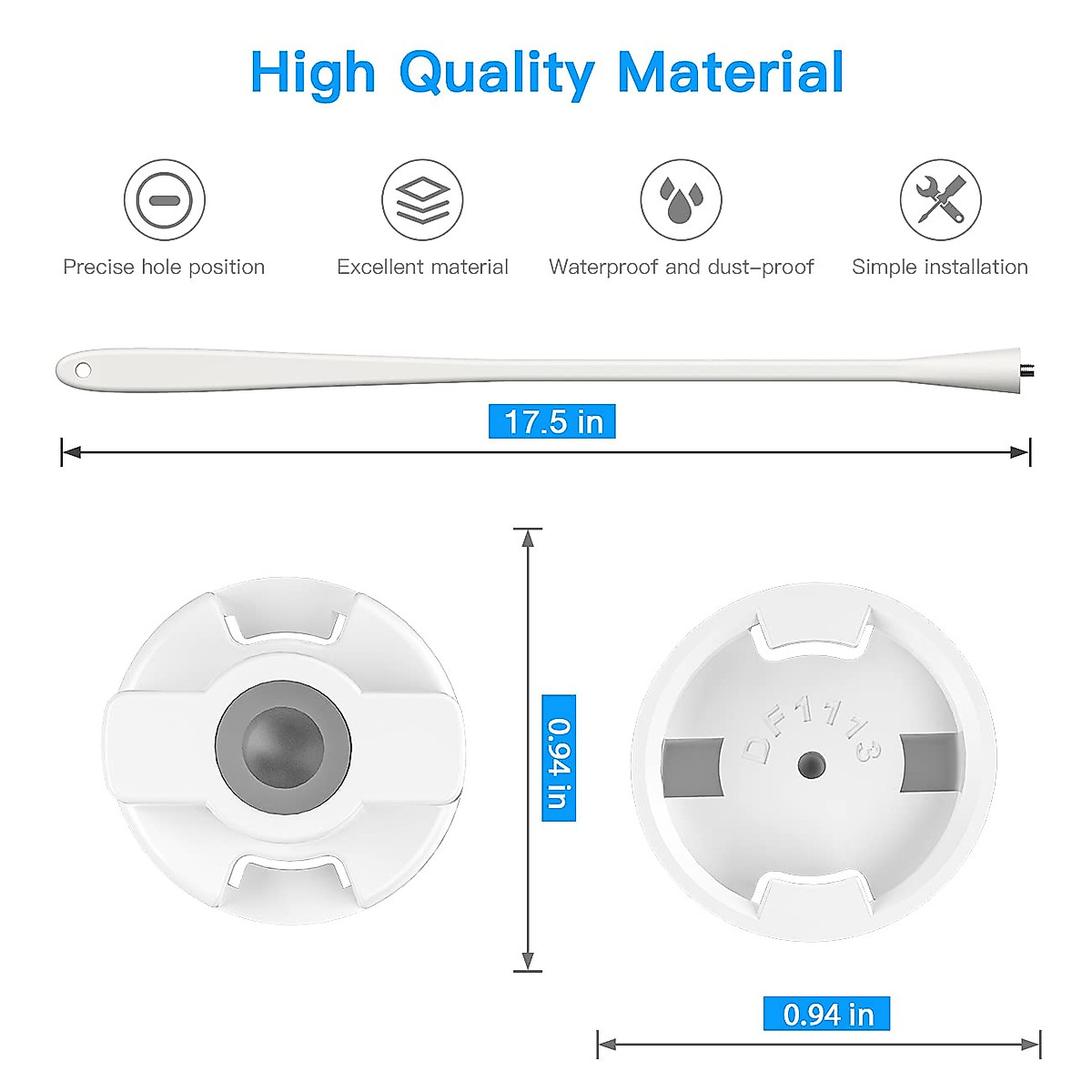 Koroao Baby Monitor Mount for HelloBaby HB65/HB66/HB248 and ANMEATE SM935E /Bonoch Baby Monitor Camera, Versatile Twist Mount Without Tools or Wall Damage