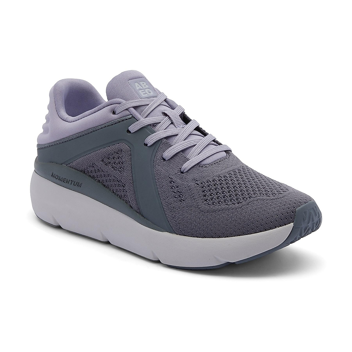 ABEO MXV Shift Women’s Metatarsal Footbed Walking Shoes | Ideal for Metatarsalgia | Ball of Foot Pain Relief | Removable Orthotic Metatarsal Pad Grey Lilac Knit 7.5 Medium