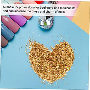 COHEALI 1 Set Nail Glass Gravel Stuffing for Crafts Stuffing Glass Decor Crushed Glass for Resin Art 3D Flakes Manicure Decals Holographic Chunky Glitter Crushed Glass Chips Epoxy