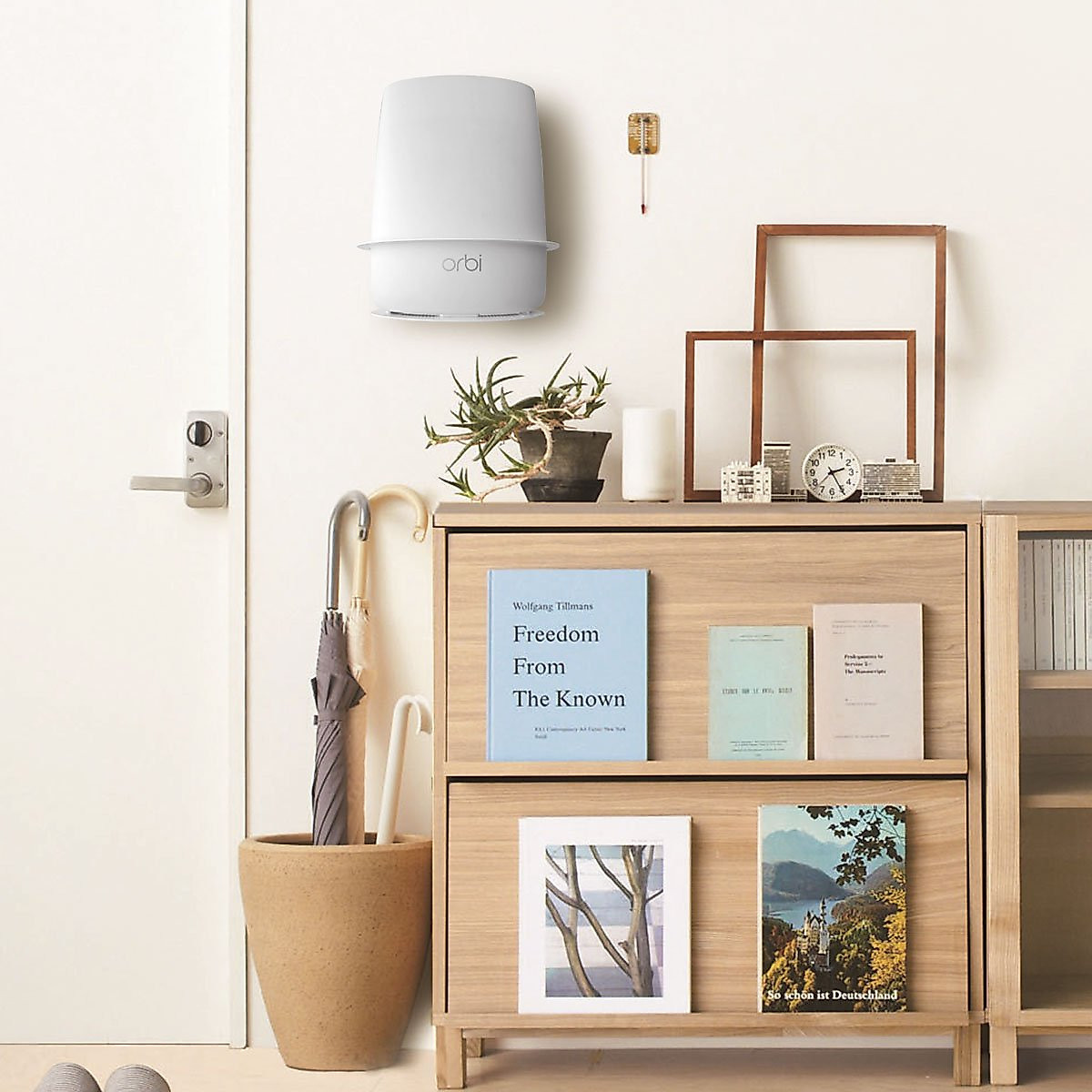 ALLICAVER Wall Mount Holder for Orbi Compatible Wall Bracket Netgear Orbi Sturdy Metal Made Mount Stand Holder for Orbi WiFi Router RBS40, RBK40, RBS50, RBK50, AC2200, AC3000 (1)