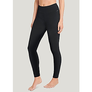 Jockey Women's Activewear Cotton Stretch Ankle Legging, Black, M