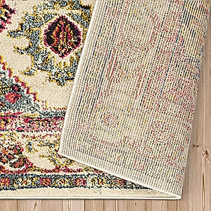 SUPERIOR Distressed Jasmira Area Rug, 5' x 8', Cream