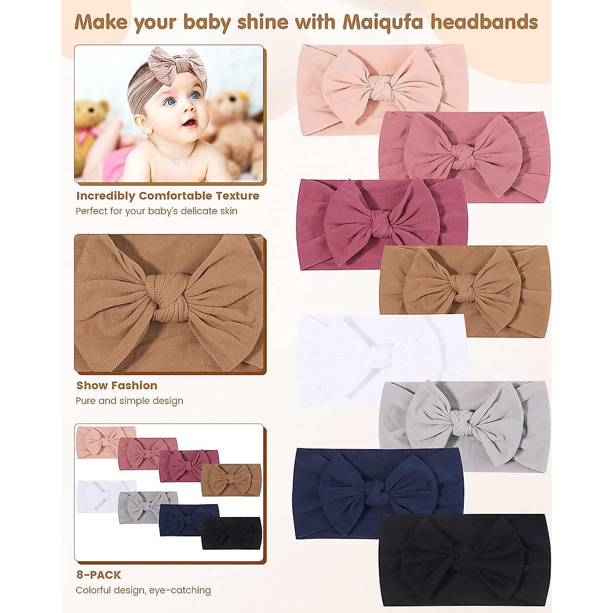 Maiqufa 8 Pcs Wrist Spa Washband, Microfiber Wrist Wash Towel Band Wristbands for Washing Face Absorbent Wristbands Wrist Sweatband for Women Girls Prevent Liquid from Spilling Down Your Arms