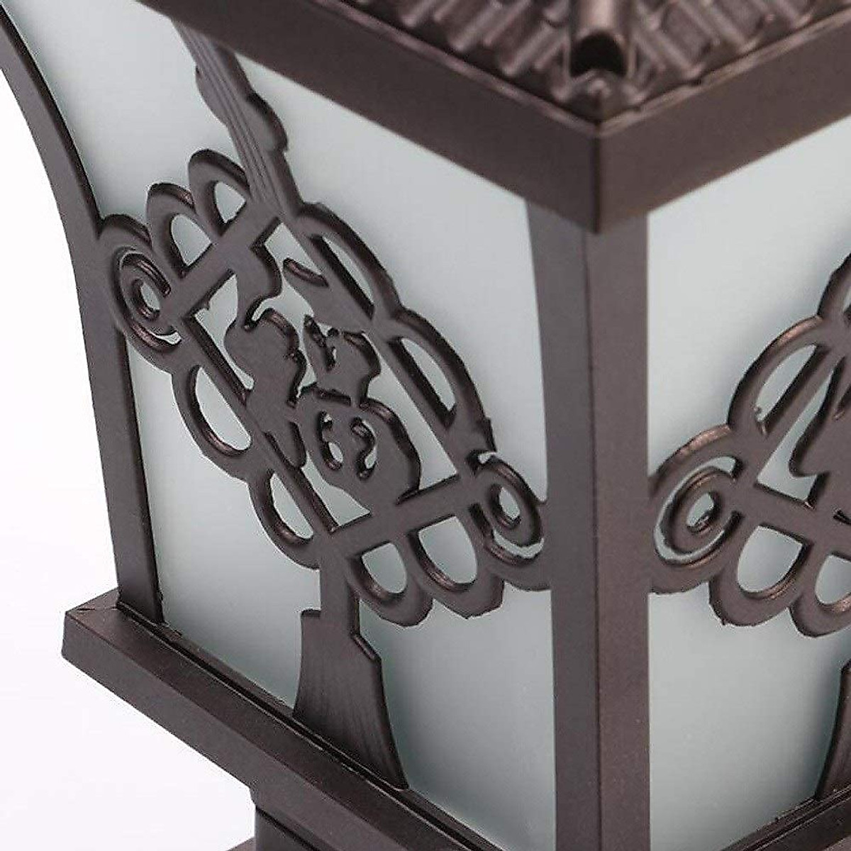 HSCW Solar Street Light Home Landscape Garden Lawn Led Street Light Outdoor Waterproof Wall Lamp Post Head Lamp Solar Light IP55 Rainproof and Rustproof Landscape Decorative Lighting (Size : 47CM)