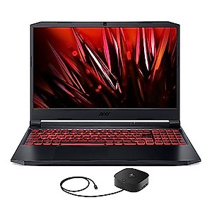 acer Nitro 5 AN515-57 Gaming & Business Laptop (Intel i7-11800H 8-Core, 32GB RAM, 1TB m.2 SATA SSD + 2TB HDD, GeForce RTX 3050 Ti, 15.6" 144Hz Win 11 Home) with G2 Universal Dock