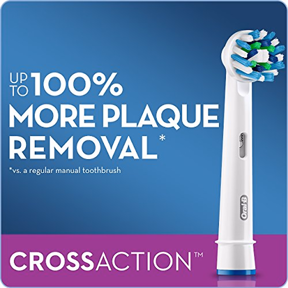 Oral-B Cross Action Electric Toothbrush Replacement Brush Heads Refill, 3 Count