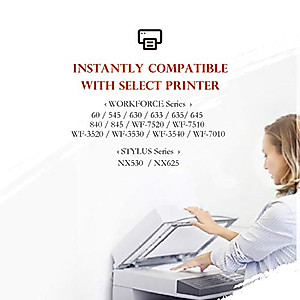 127 127XL Ink High Capacity Black & Color Cartridge ejet Remanufactured for Epson 127 T127 for NX530 625 WF-3520 WF-3530 WF-3540 WF-7520 645 545 630 840 845(4 Large Black, 2 Cyan, 2 Magenta, 2 Yellow)