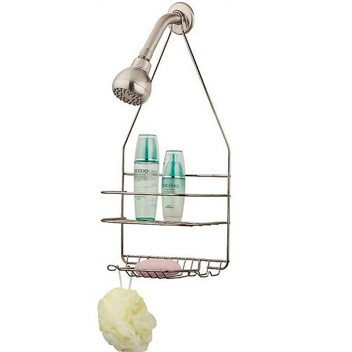 Homebasix Ss-sc-25-nk Shower Caddy, Satin Nickel