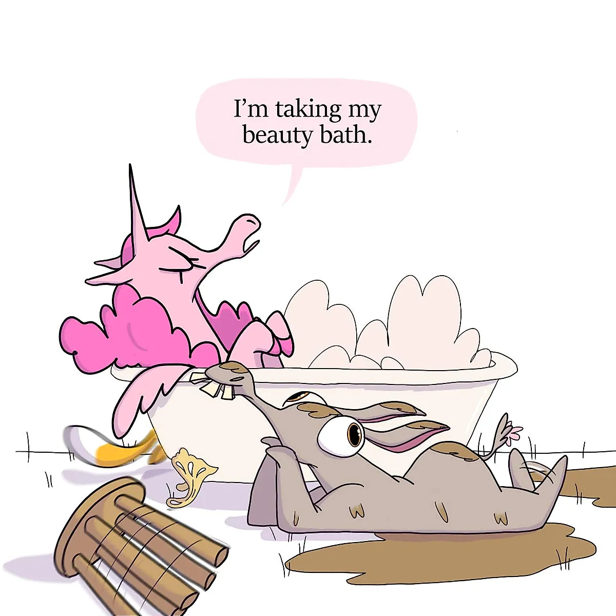 Donkeys can't take bubble baths!: A Hilariously Silly Story about Being Open-Minded and Trying New Things
