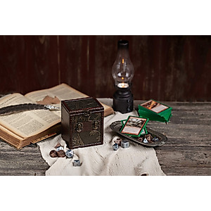 KakapopoTCG Elven Vault (Growth) Wood Deck and Counter Box Protector Sleeve Storage Trading Cards TCG MTG Magic FaB YGO EDH Commander Box FaB TCG PTCG Dice Box DnD Spell Box