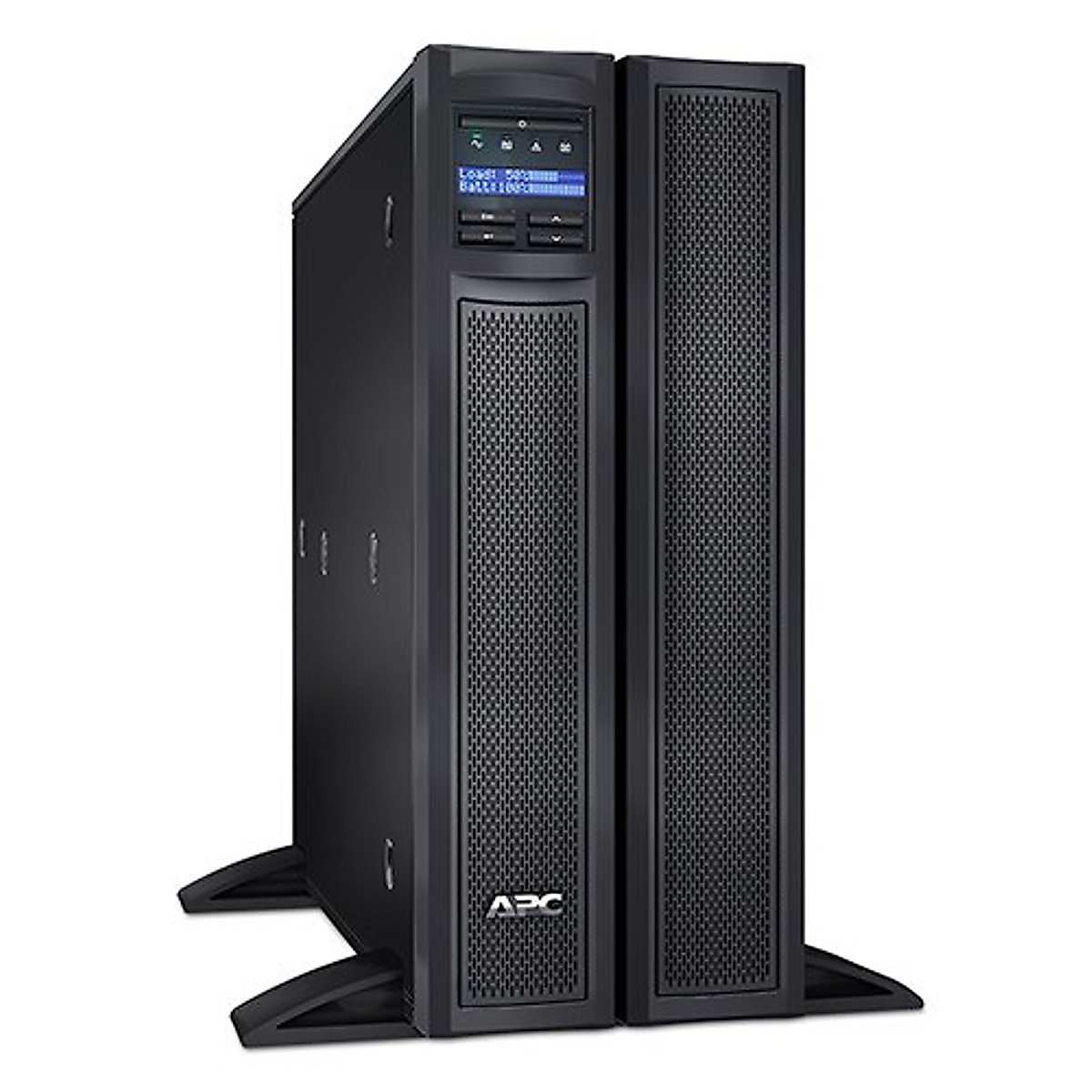 APC Network UPS, 3000VA Smart-UPS Sine Wave, Short Depth UPS with Extended Run Option, SMX3000LVNC, Network Management Card, Tower/4U Rack Convertible, Line-Interactive, 120V black