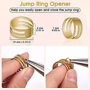 Jump Rings for Jewelry Making, 4600Pcs Silver and Gold Jump Rings with Jump Rings Open/Close Tools for Jewelry Making and Necklace Repair (Assorted Sizes)