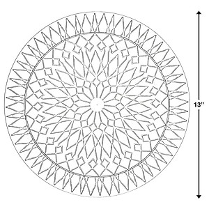 Clear Round Cake Platter - 13" | 1 Plastic Serving Platter and Tray for Party Catering, Perfect Large Disposable Serving Tray for Appetizer, Cake, & Party Food Display