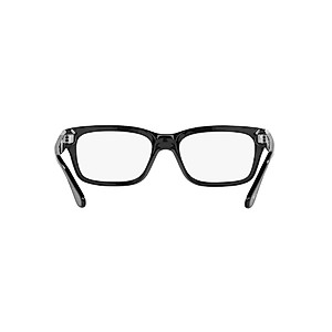 Persol PO3301V Rectangular Prescription Eyewear Frames, Black/Demo Lens, 57 mm