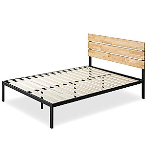 ZINUS Paul Metal Platform Bed Frame / Wood Slat Support / No Box Spring Needed / Easy Assembly, Full