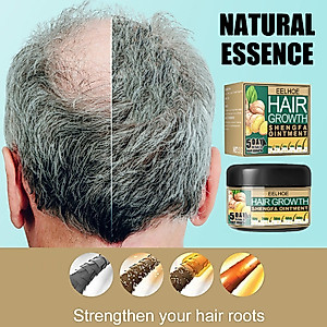Hotiary Ginger Hair Growth Ointment Hair Regrowth Treatment Cream Moisturizing Scalp Massage Hair Follicle Hair Care Serum Essence Conditioner Sample 1 oz