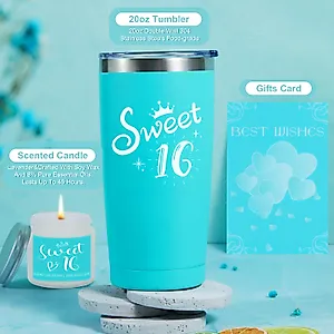 Sweet 16 Gifts for Girls,Best 16 Year Old Girl Birthday Gift ideas Set,Best 16th Birthday Gifts Box for Girls,Cool Gifts Basket for Sixteen Year Old Daughter Granddaughter Niece Sister Trendy 2025