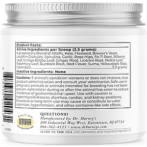 Dr. Harvey's Golden Years Geriatric Herbal Supplement for Senior Dogs, 7 Oz