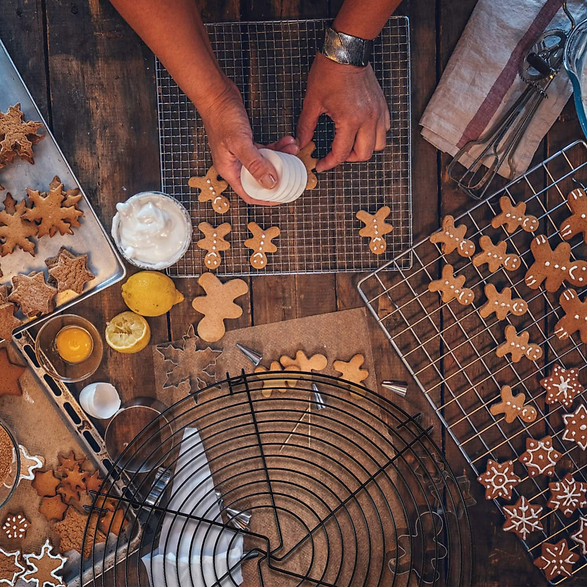 GANAZONO 1pc Cooling Rack Cooling Net Wire Cooling Rack Wire Cooking Racks Steamer Rack Small Cooling Rack Cookie Cooling Rack Shortening for Baking Cooling Tray Oven Rack Iron Food