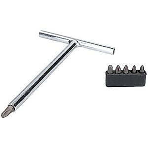 T Handle JIS Screwdriver PH1 PH2 PH3 for Japanese Standard Screws 7pc Set
