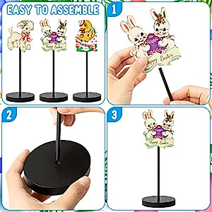 3Pcs Summer Hawaii Beach Wooden Table Decoration, Old Victorian Style Summer Bunny Table Centerpiece Tiered Tray Decorations, Traditional Summer Tabletop Decor Summer Gift Summer Holiday Party