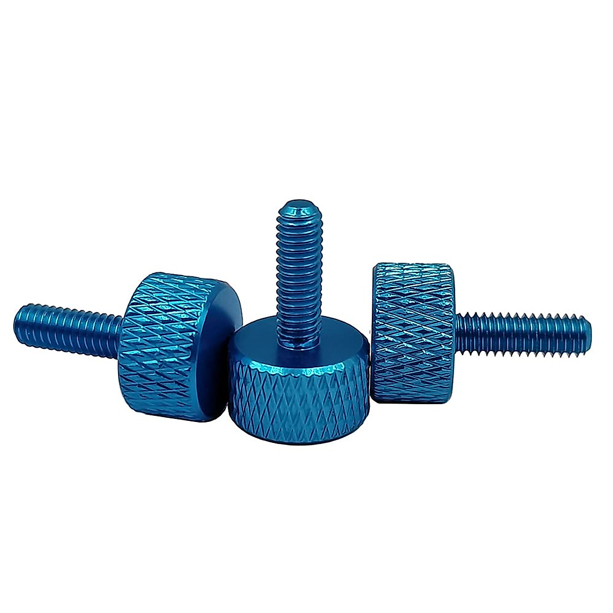 M4 Aluminium Knurled Thumb Screws Multicolor 20pcs (M4 x 6 mm, Black)