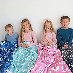 Personalized Name Blanket for Your Daughter, Customized Name Baby Blankets for Girls, Name Blanket for Daughter, Personalized Baby Blanket with Name for Girls. Great Gift for Birthday, Christmas