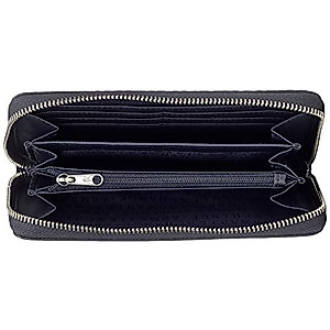 A|X Armani Exchange Women's Round Zip Wrislet, navy - navy 50,One Size