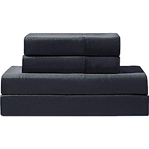 Chic Home Millennia 8 Piece Reversible Comforter Patchwork Bohemian Paisley Print Design Bed in a Bag-Sheet Set Pillowcases Decorative Pillow Shams Included, King, Black